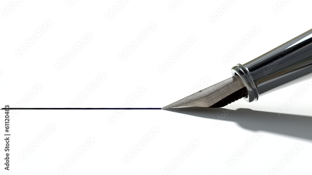 Drawing The Line Stock Illustration | Adobe Stock