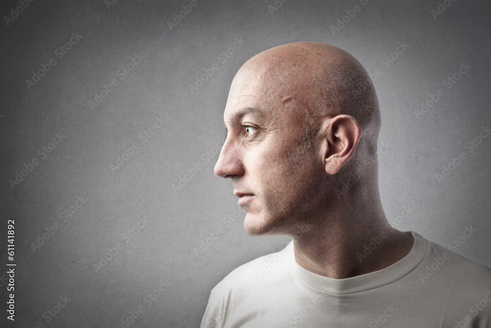 bald man Stock Photo | Adobe Stock