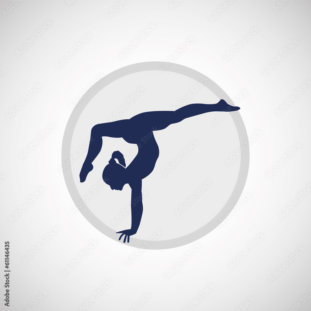 Artistic gymnastics, vector Stock Vector | Adobe Stock
