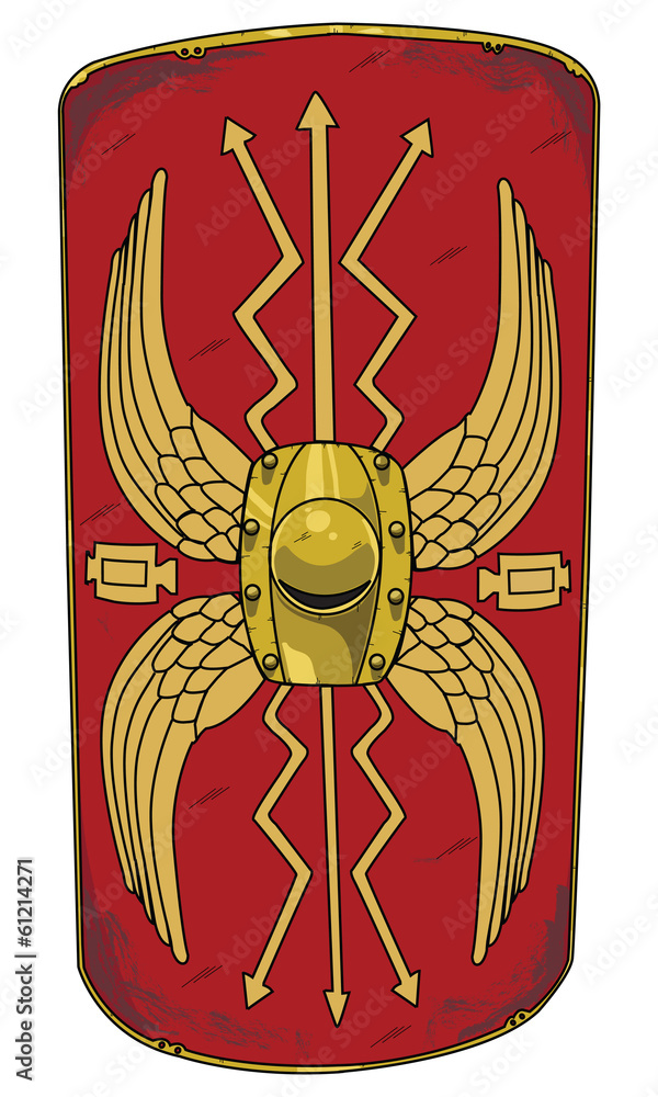 Roman Shield Stock Vector | Adobe Stock
