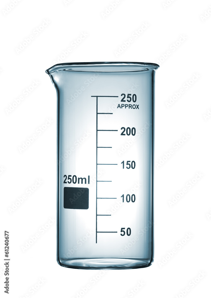 Isolated chemical beaker Stock Photo | Adobe Stock