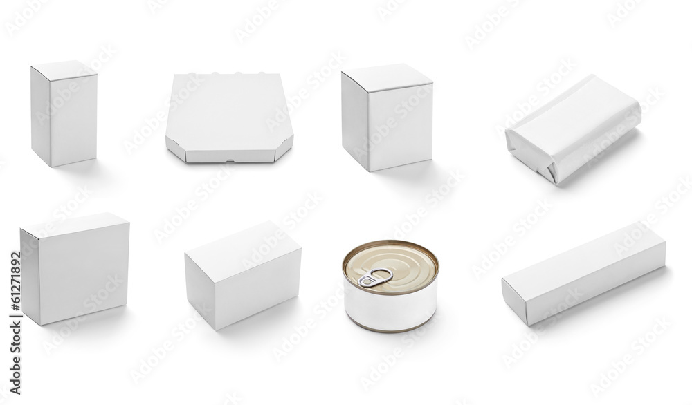 white box container template blank package Stock Photo | Adobe Stock