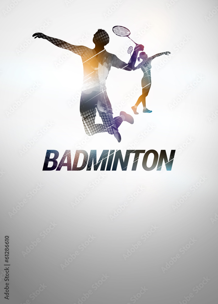 Badminton background Stock Illustration | Adobe Stock