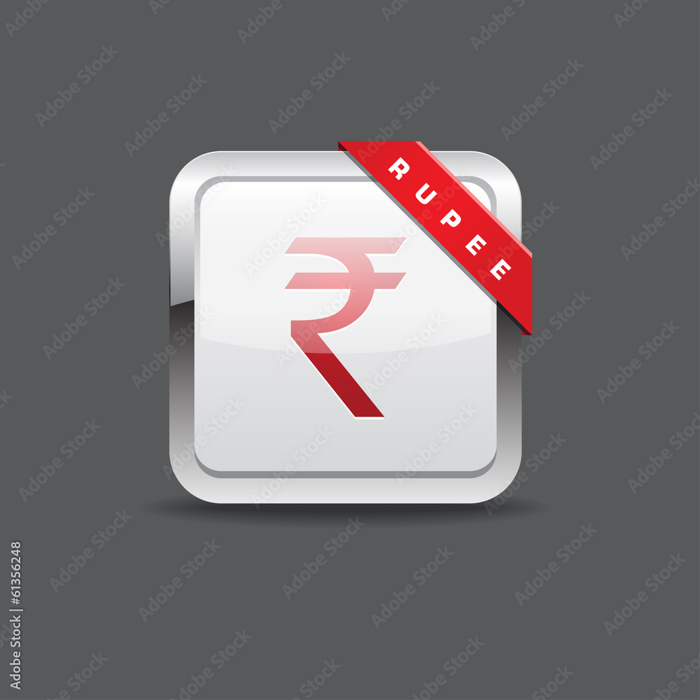 Rupee Sign Red
