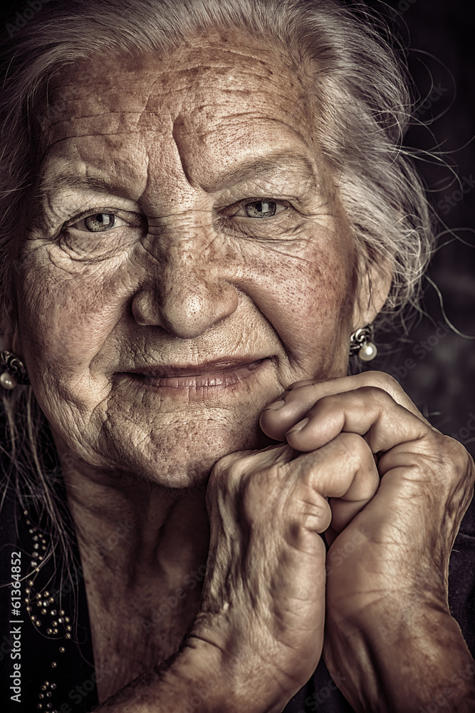 beautiful grandma Stock Photo | Adobe Stock