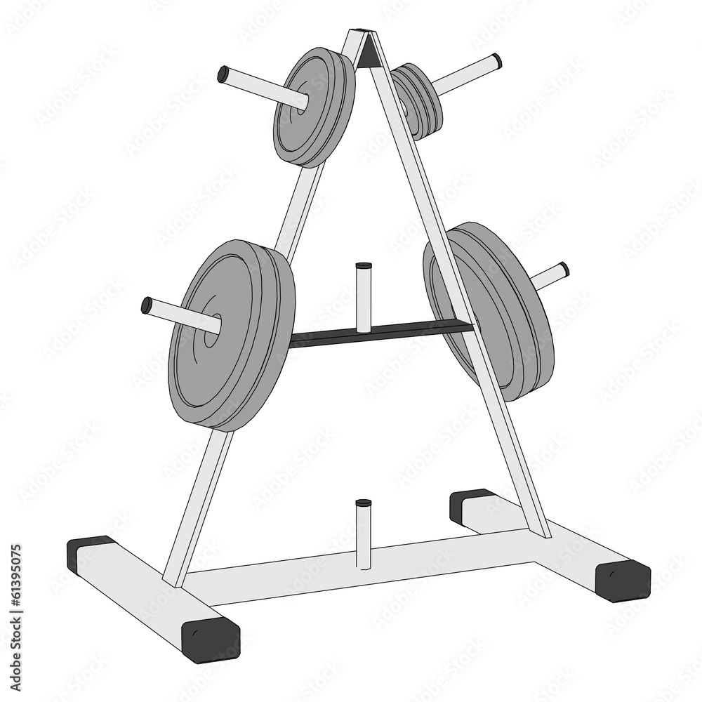 cartoon image of weight holder Stock Illustration | Adobe Stock