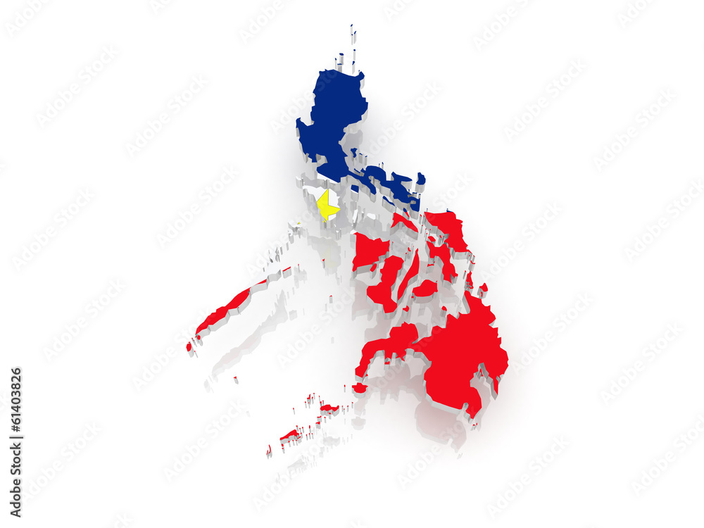 Map of Philippines. Stock Illustration | Adobe Stock