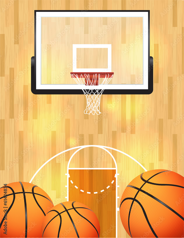 Basketball Background Stock Vector | Adobe Stock