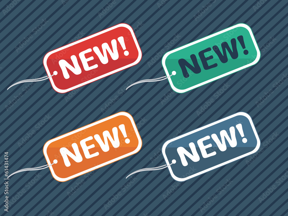 New tag Stock Vector | Adobe Stock