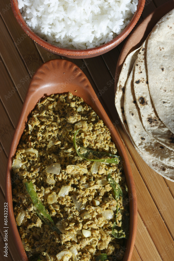 Fish Puttu - A fish dish from Kerala Stock Photo | Adobe Stock