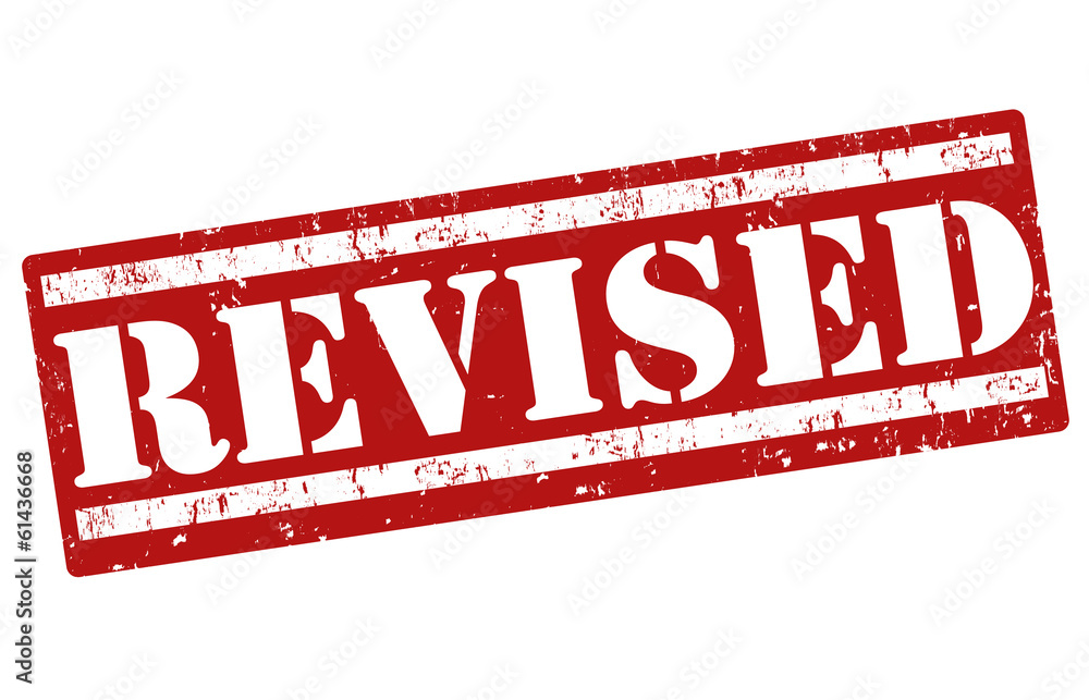 Revised stamp Stock Vector | Adobe Stock