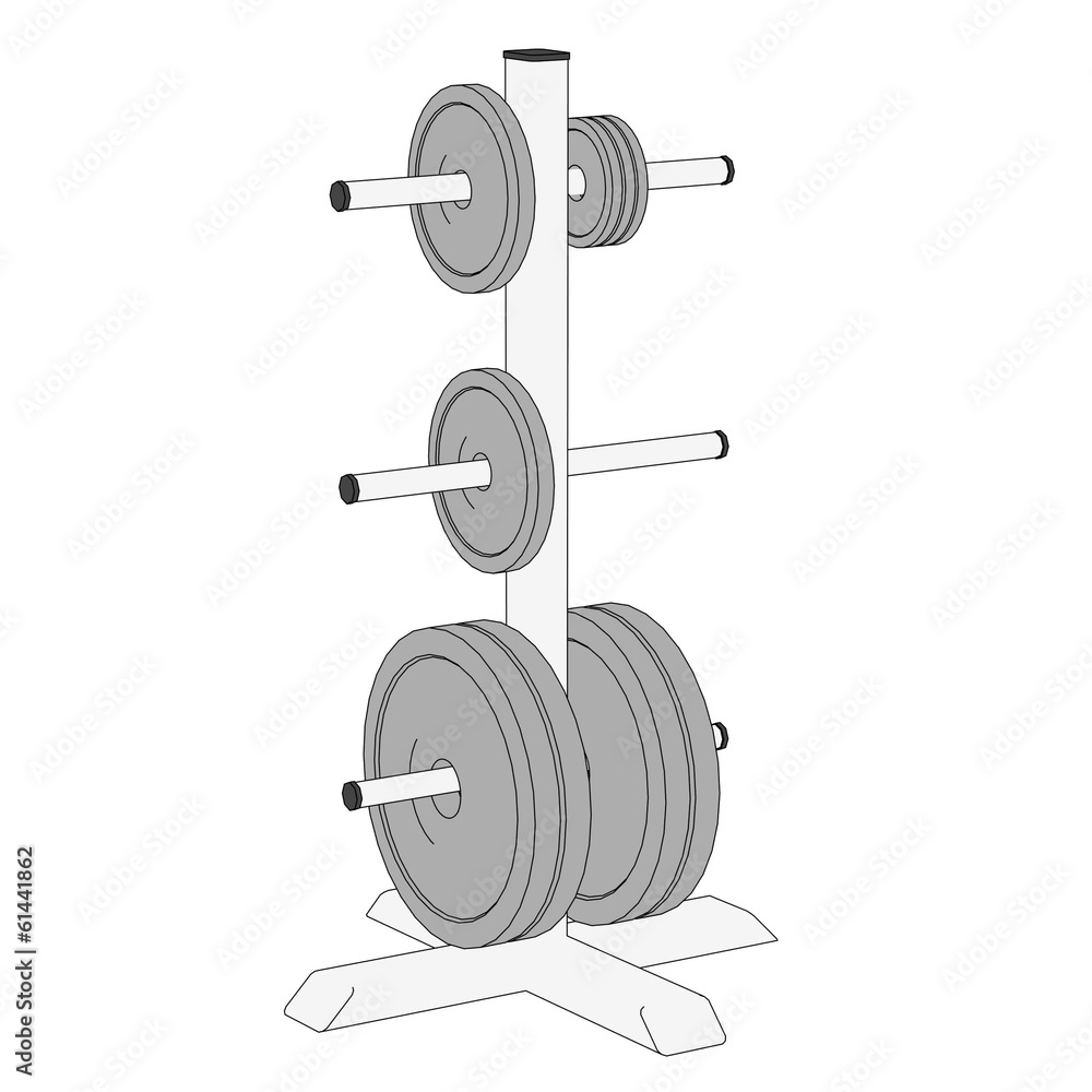 cartoon image of weight holder Stock Illustration | Adobe Stock