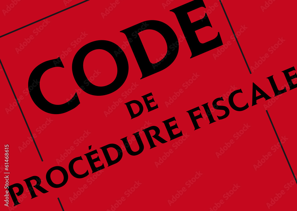 Code de Procédure Fiscale Stock-Vektorgrafik | Adobe Stock
