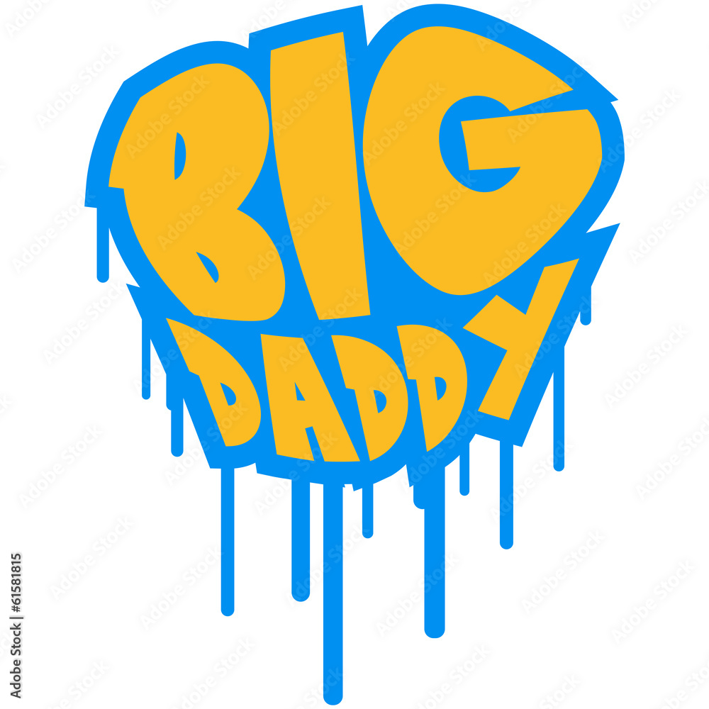 Dad In Graffiti Letters