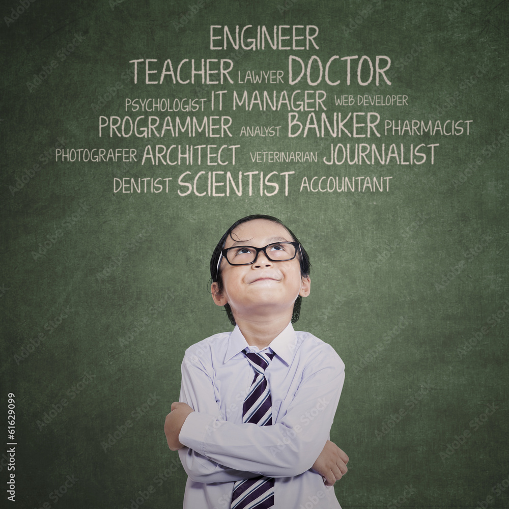 Child looking at aspirations Stock Photo | Adobe Stock