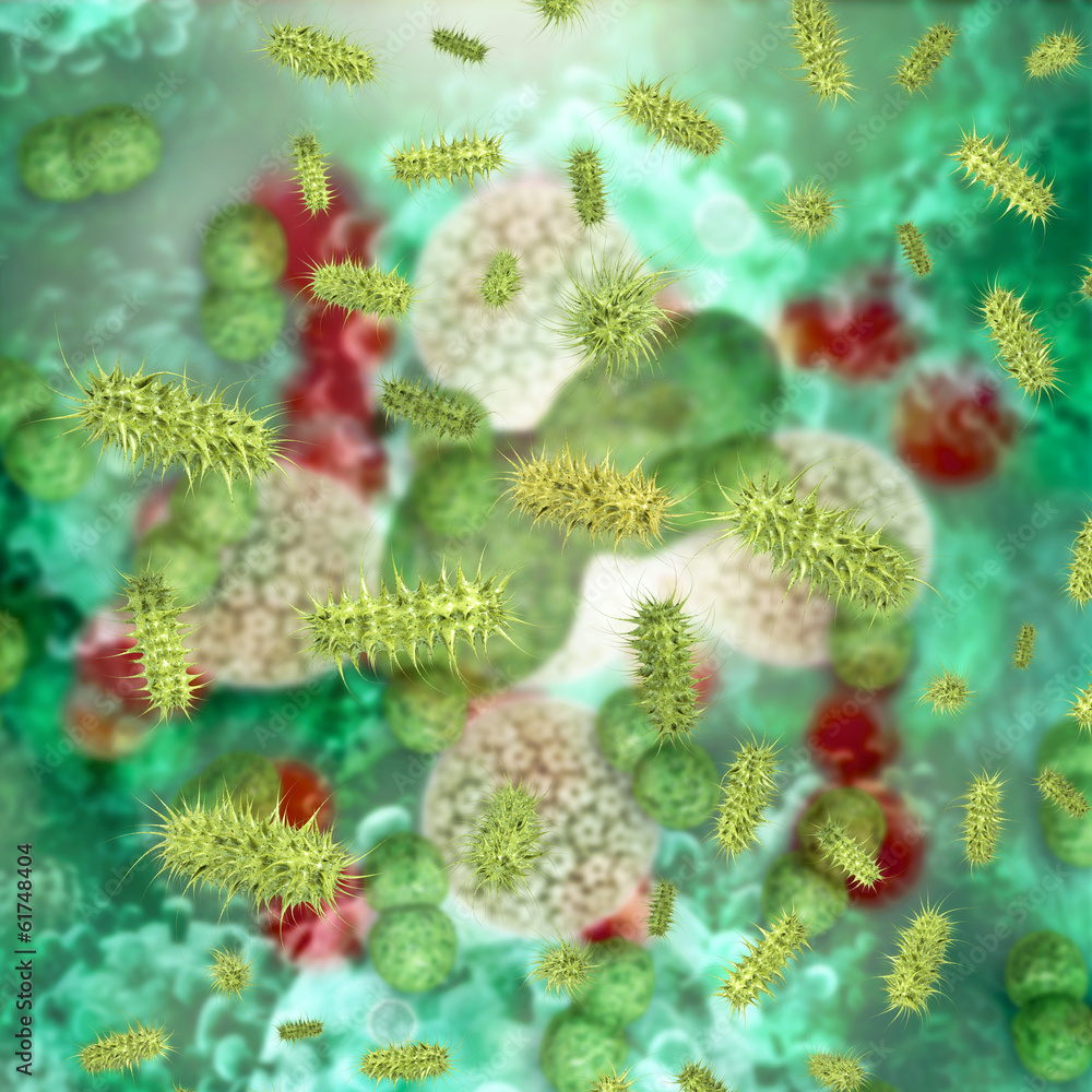 Proteus Bakterien - 3d Render Stock Illustration | Adobe Stock