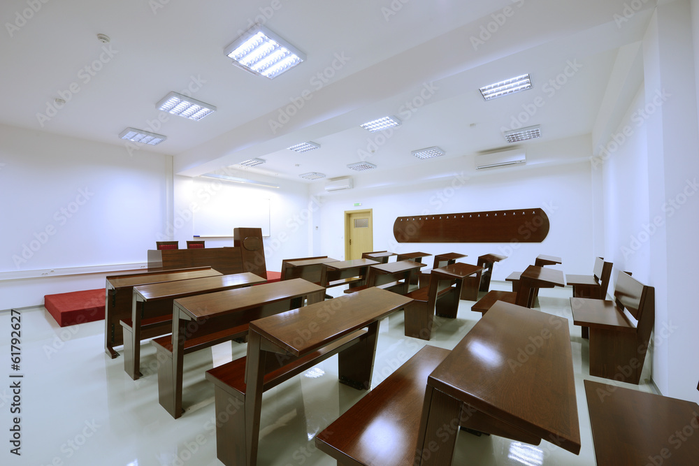 Modern College Classroom