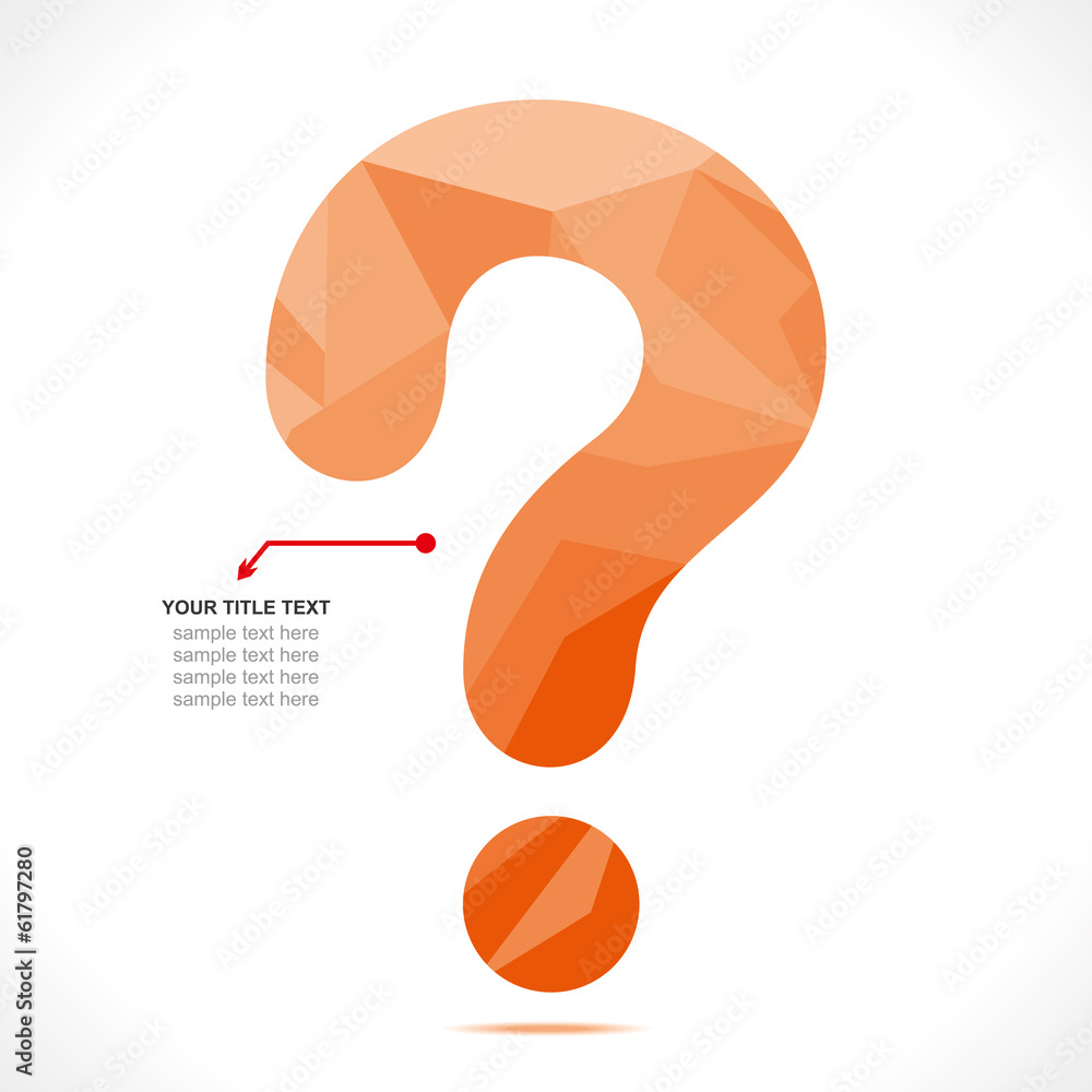 creative question mark design vector Stock Vector | Adobe Stock
