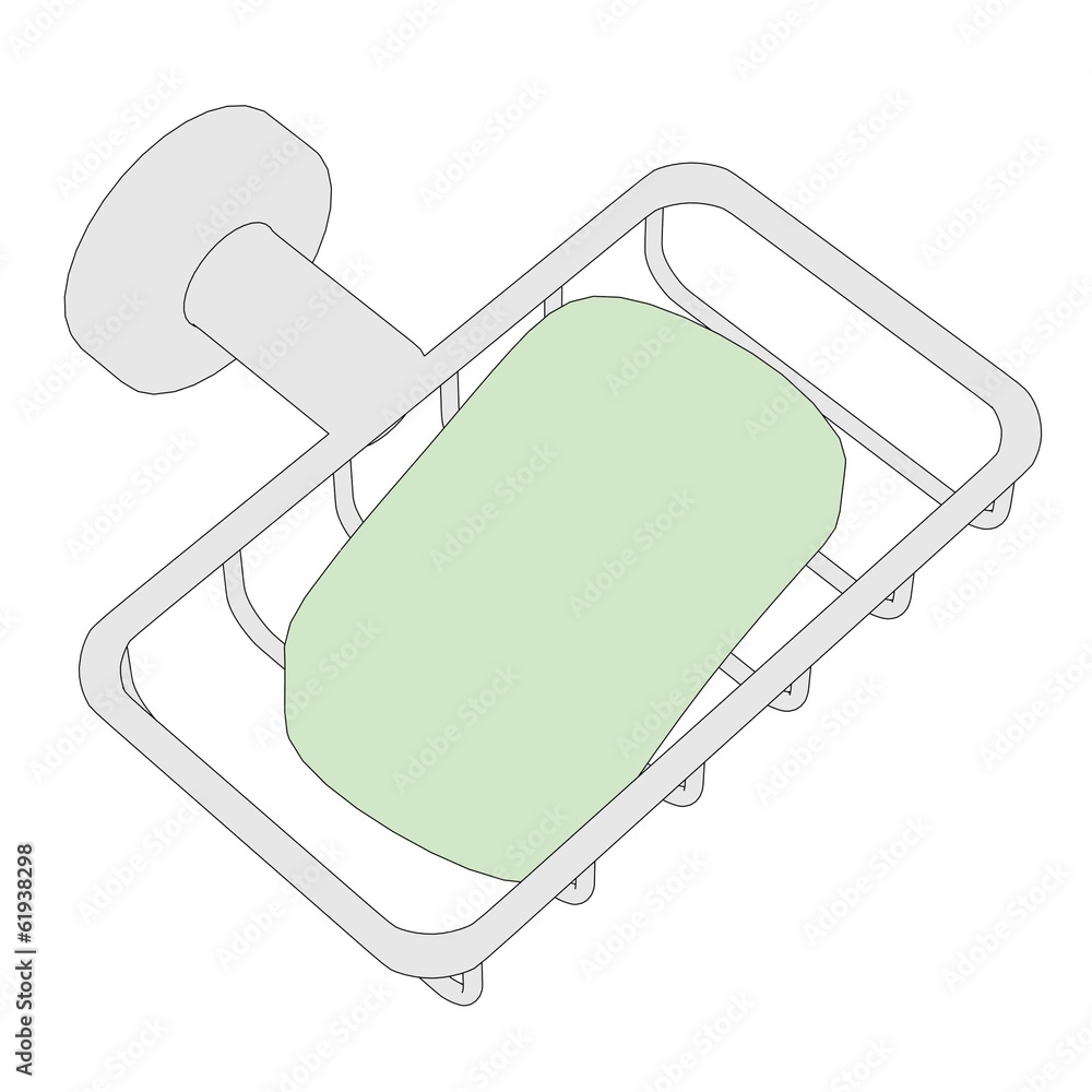 cartoon image of soap holder Stock Illustration | Adobe Stock
