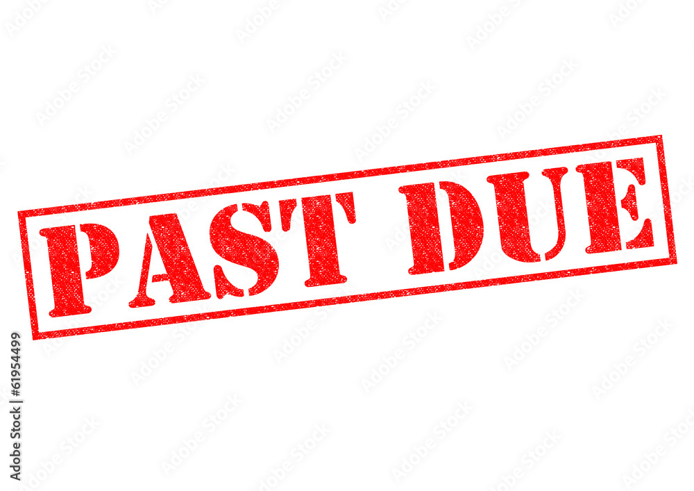 PAST DUE Stock Illustration | Adobe Stock