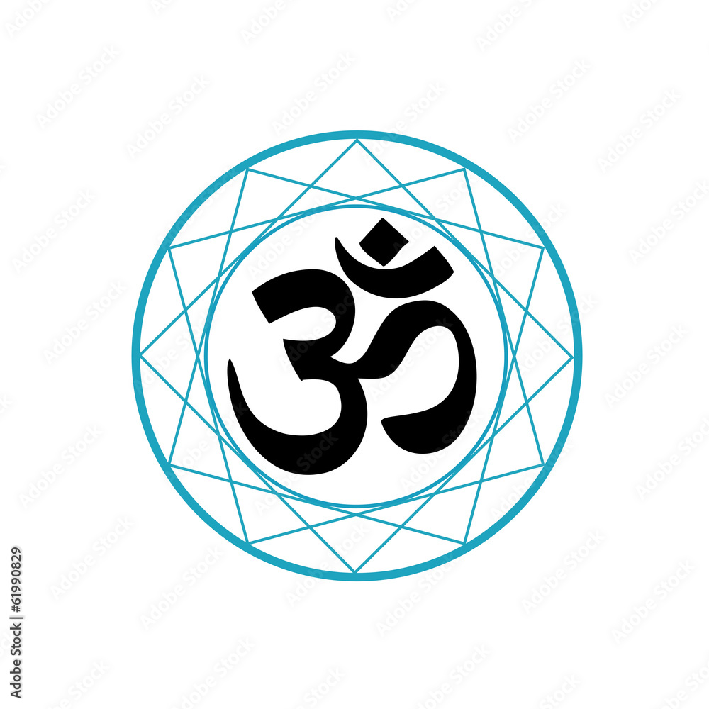 Religious Symbol of Hinduism- Pranava Stock Vector | Adobe Stock