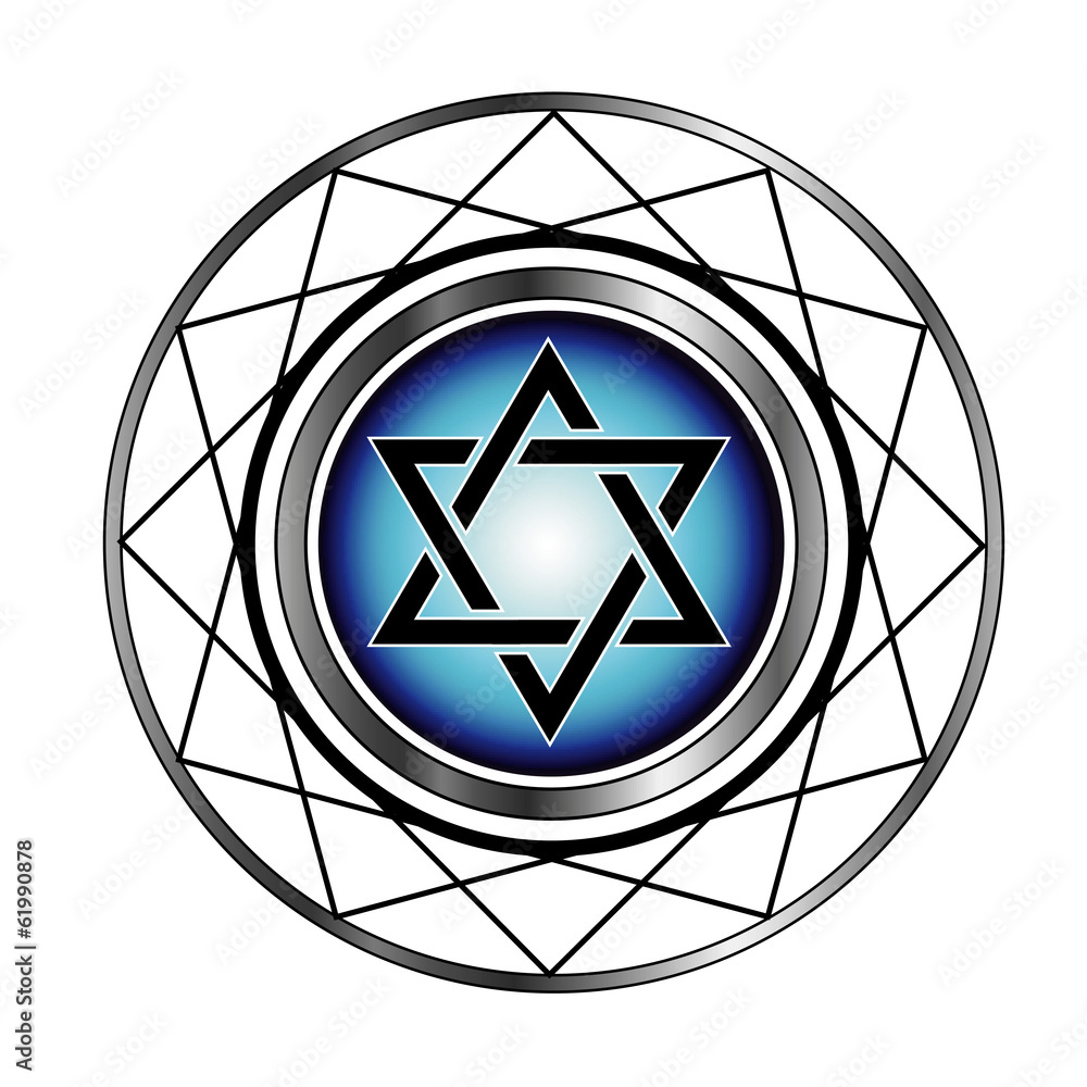 Star of David- Jewish religious symbol Stock Vector | Adobe Stock