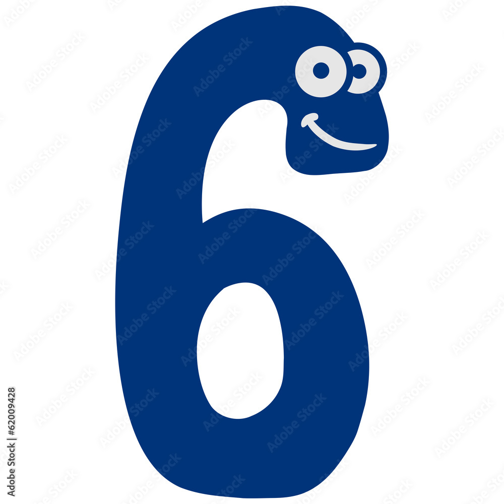 Zahl 6 Sechs Comic Cartoon Gesicht Lustig Stock Illustration | Adobe Stock Zahl 6 Sechs Comic Cartoon Gesicht Lustig Stock Illustration | Adobe Stock