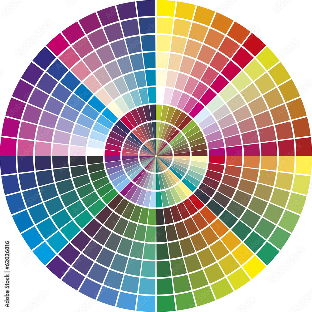 Vector Color Chart for marketing and advertising Stock Vector | Adobe Stock