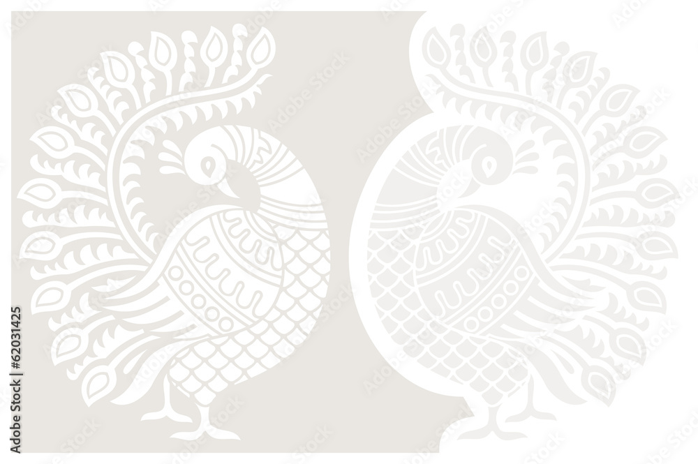 Designer peacock Stock Vector | Adobe Stock