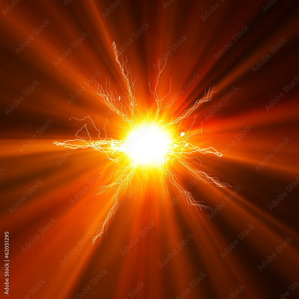 Orange Power Energy Stock-Illustration | Adobe Stock