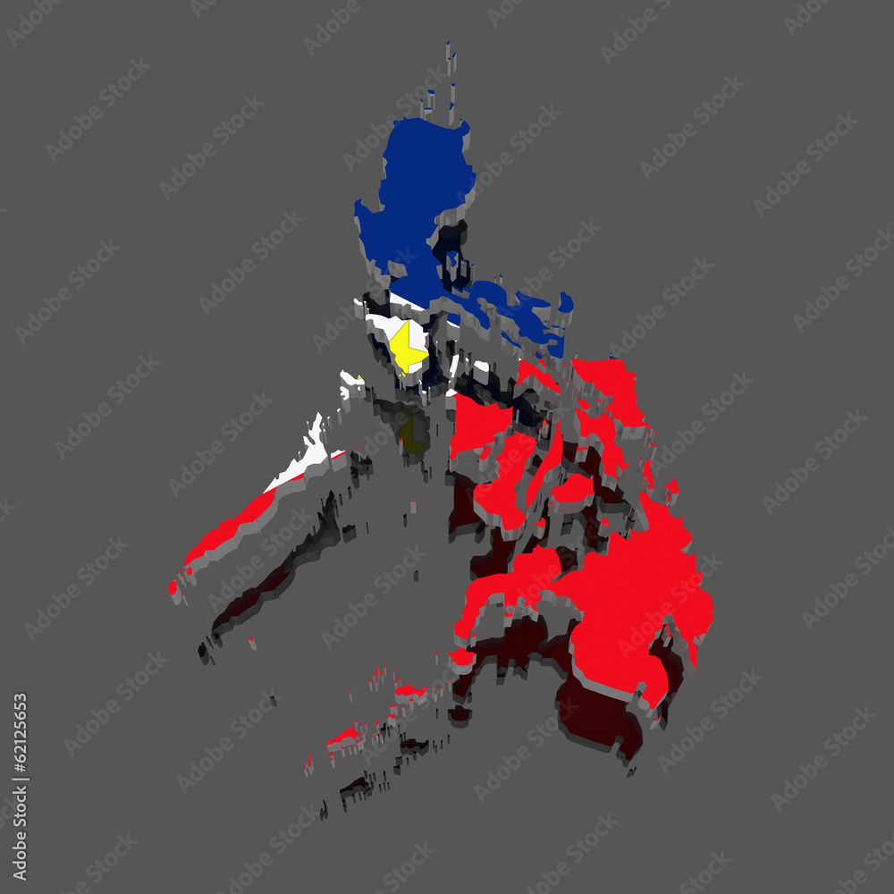 Map of Philippines. Stock Illustration | Adobe Stock