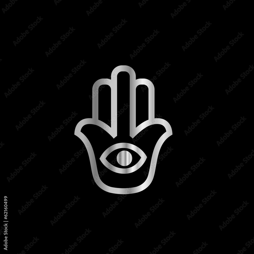 Fatima's Hand- Khamsa symbol religion Stock Vector | Adobe Stock