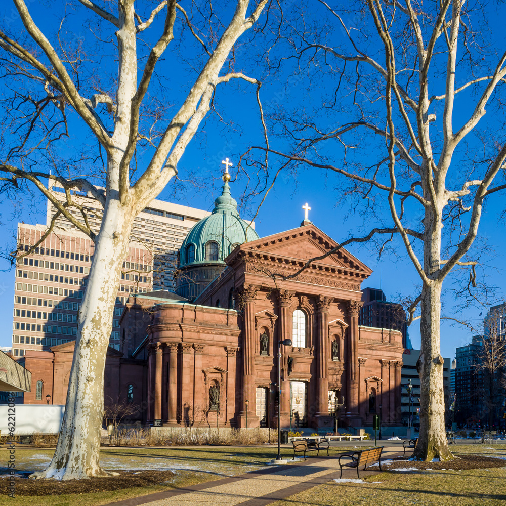 Cathedral Basilica of Saints Peter and Paul Stock Photo | Adobe Stock