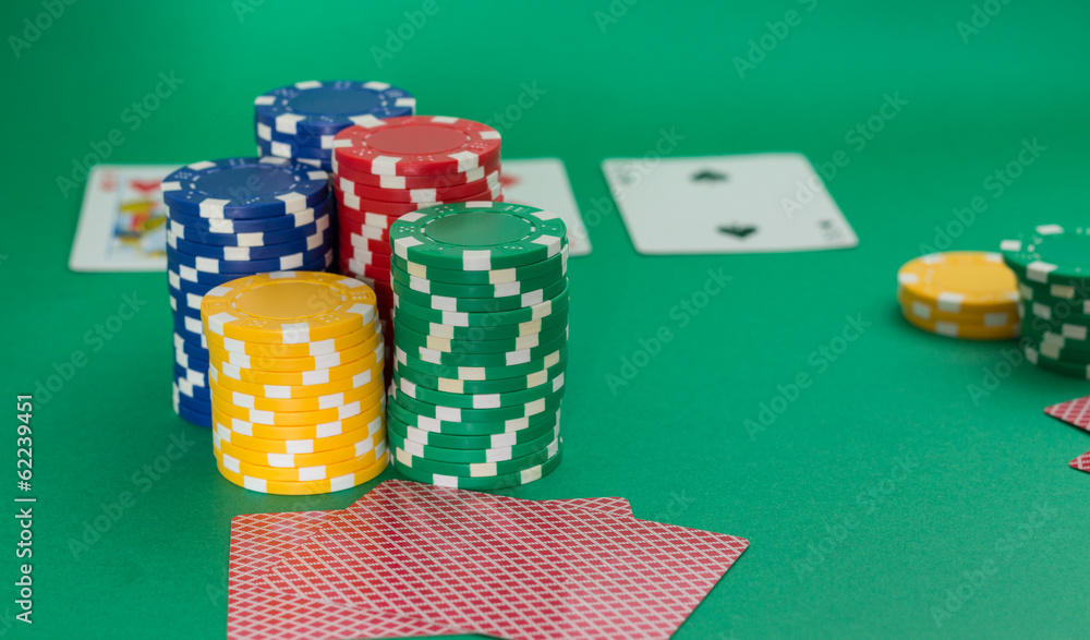 Jetons et cartes Stock Photo | Adobe Stock