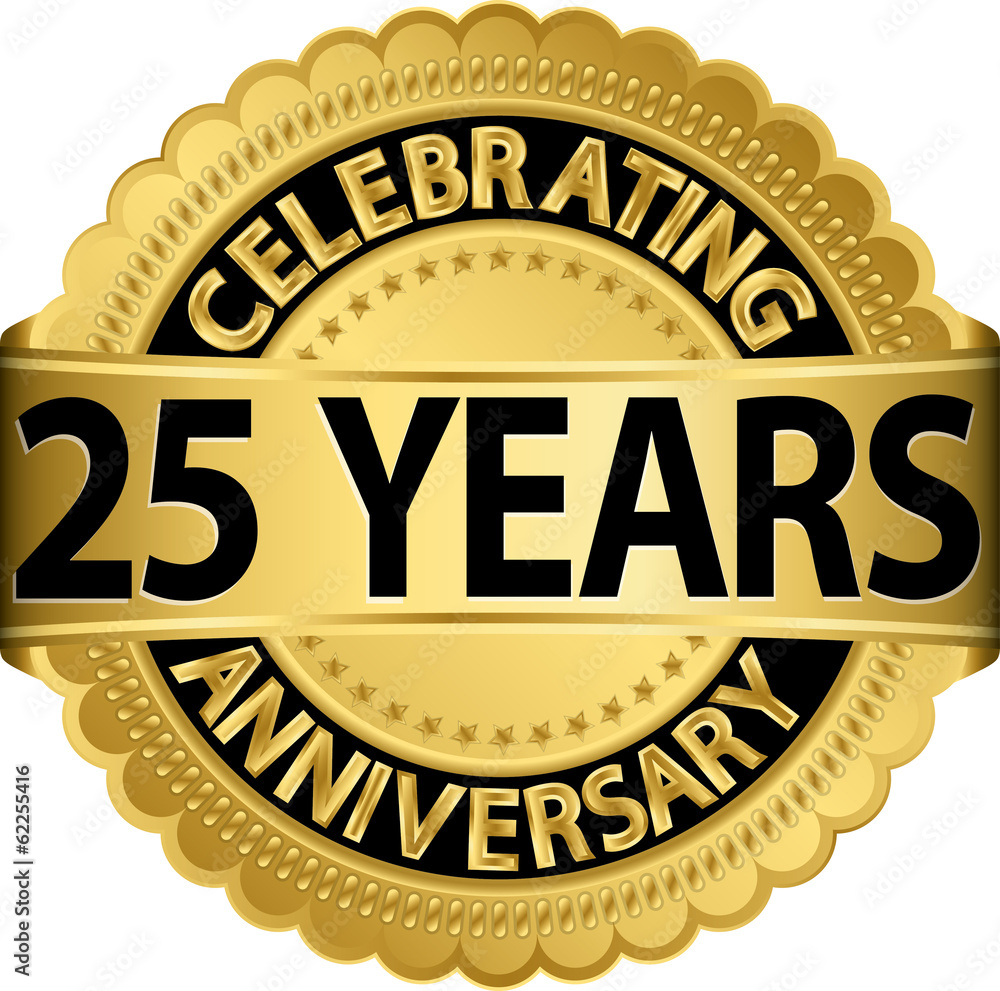 25 Years Of Service Vector