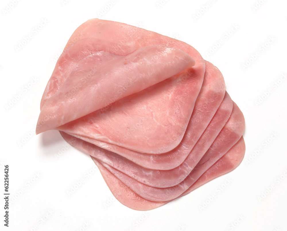 Rebanadas de jamón ahumado,Jamón. Stock Photo | Adobe Stock