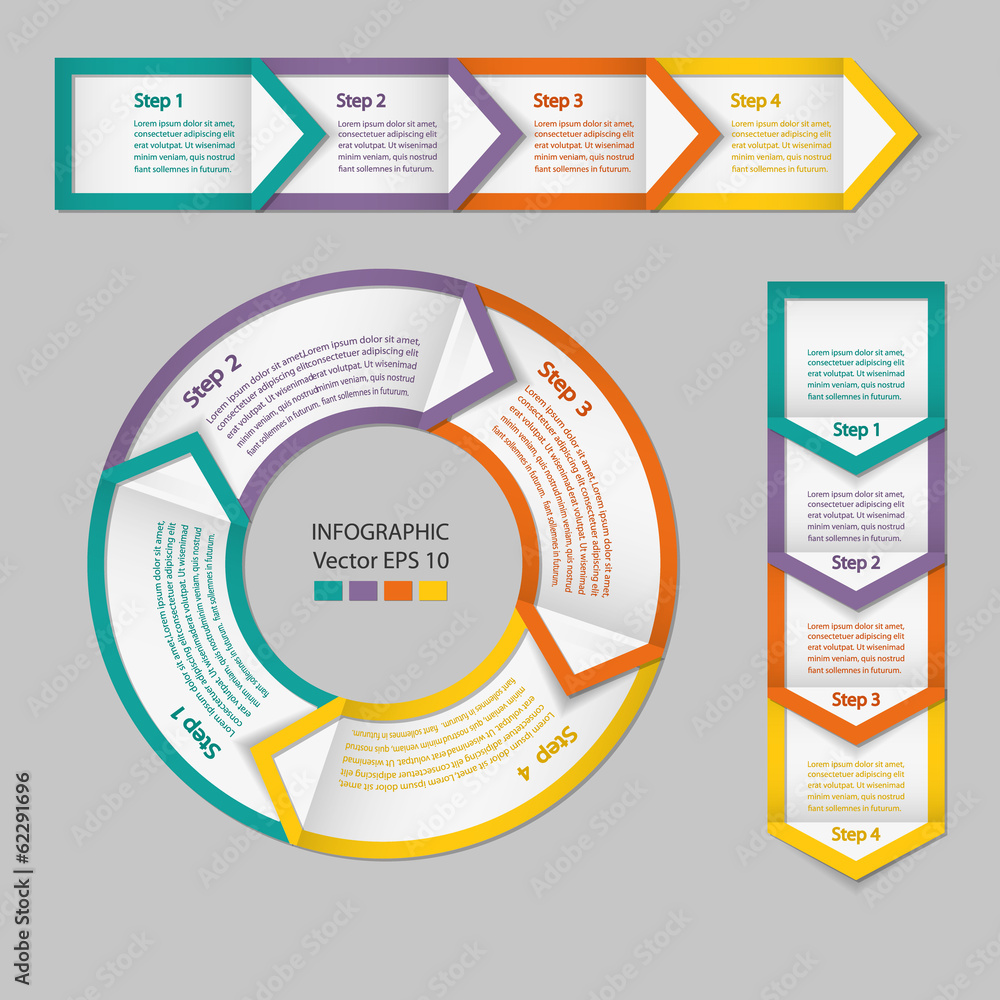 Infographics. Process chart module. Stock Vector | Adobe Stock