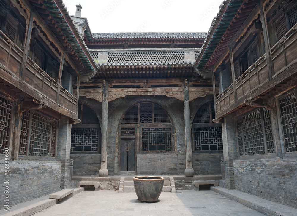 Old Chinese courtyard house (Pingyao - Shanxi province) Stock Photo ...