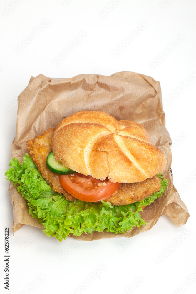 Schnitzelsemmel Stock-Foto | Adobe Stock