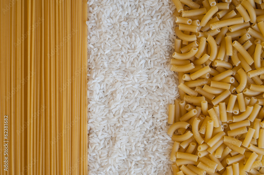 spaghetti,rice and macoroni textures Stock Photo | Adobe Stock