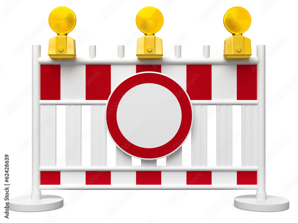 Absperrung frontal Stock-Illustration | Adobe Stock