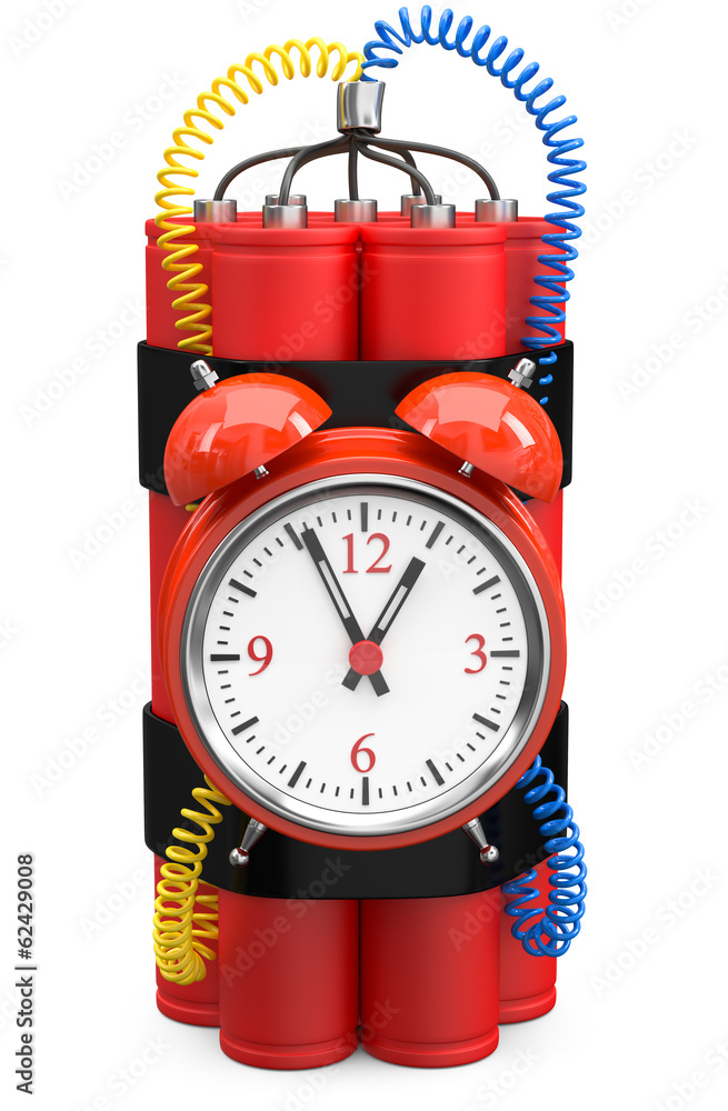 tickende Zeitbombe Stock Illustration | Adobe Stock