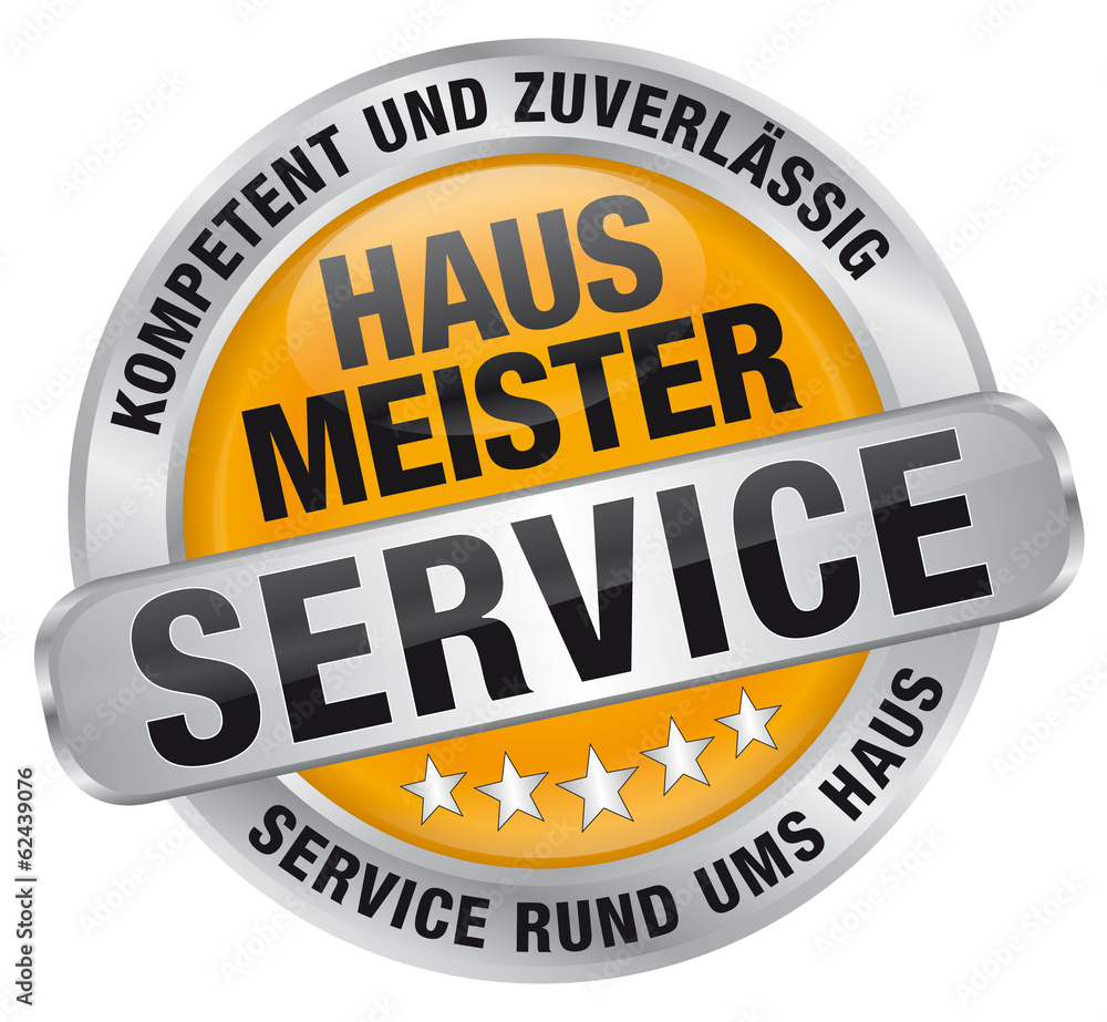 Hausmeister Service - kompetent & zuverlässig - Service rund um Stock Vector | Adobe Stock