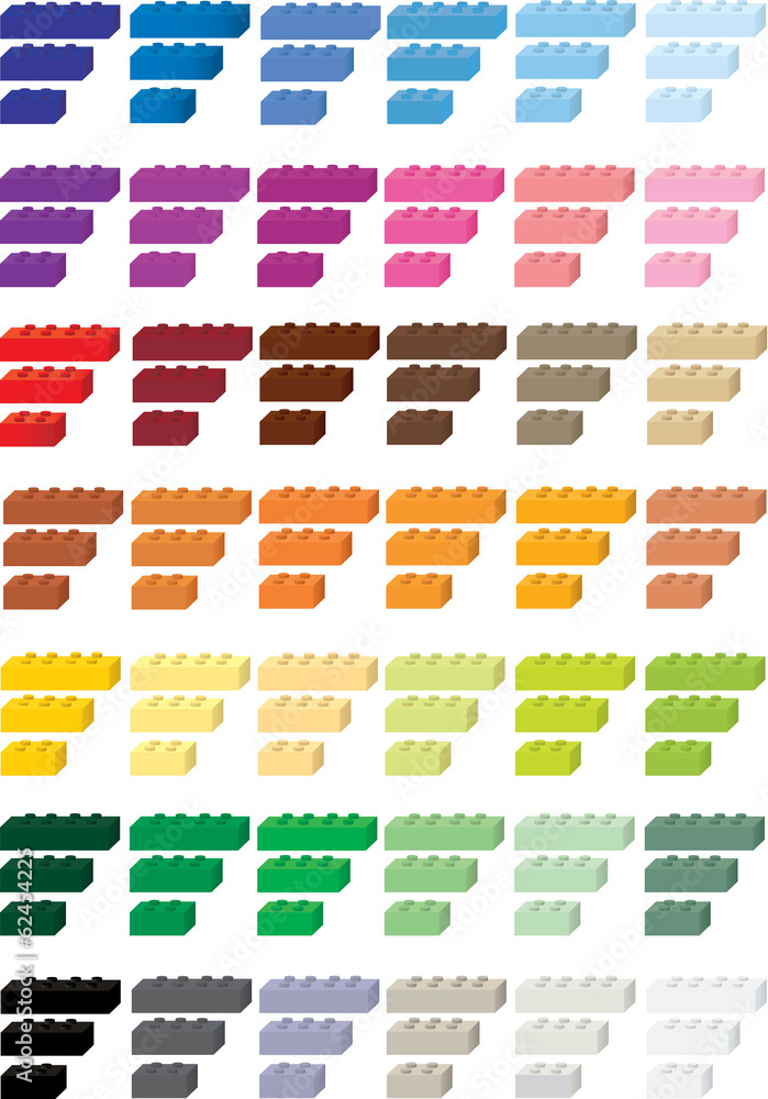 construction blocks Stock Vector | Adobe Stock