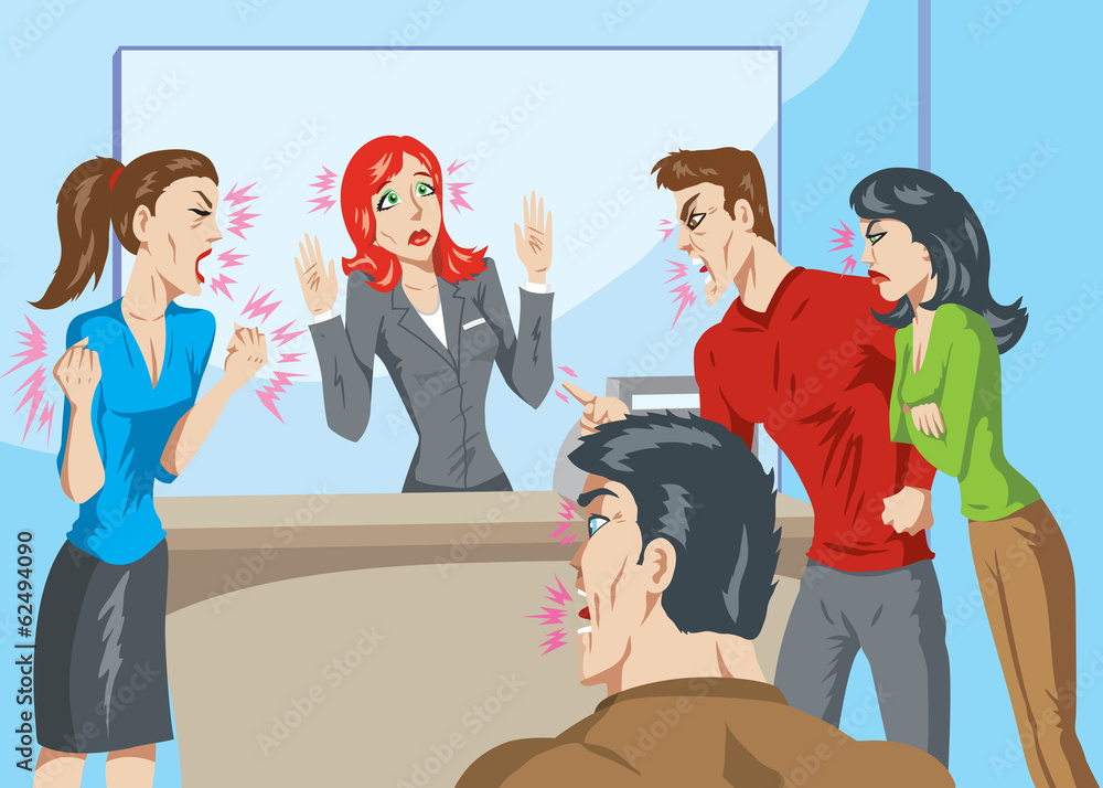 Angry customers Stock Vector | Adobe Stock