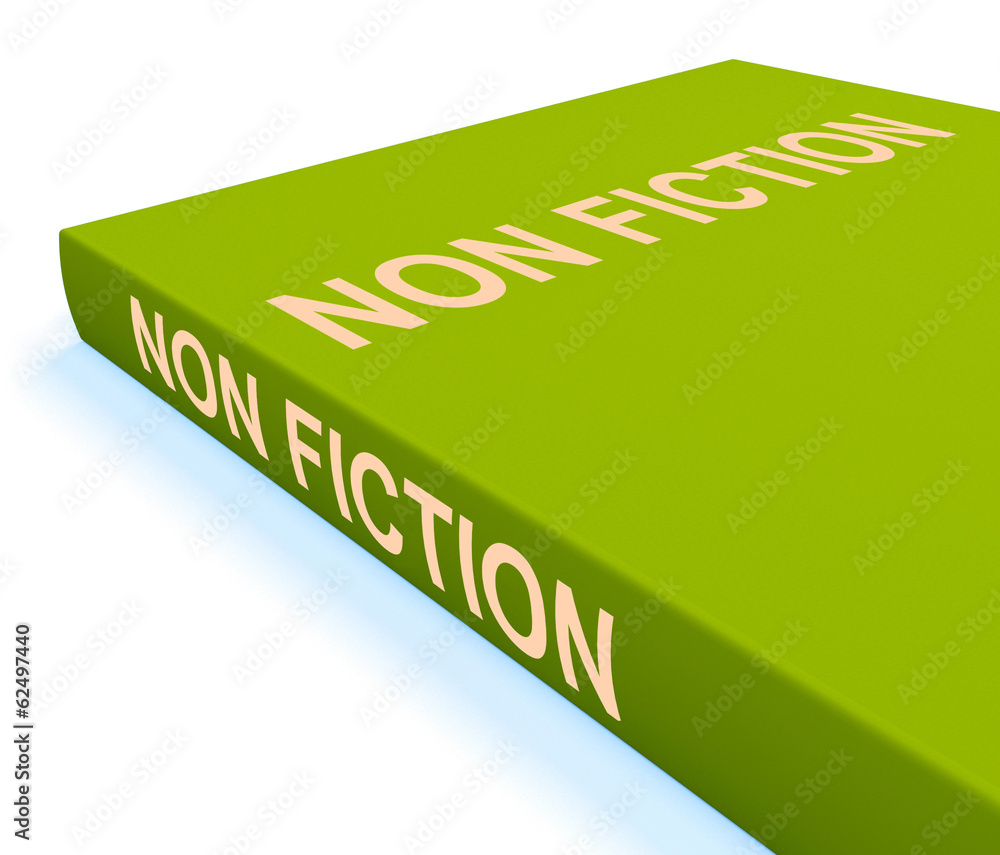 Non Fiction Book Shows Educational Text Or Facts Stock Illustration ...