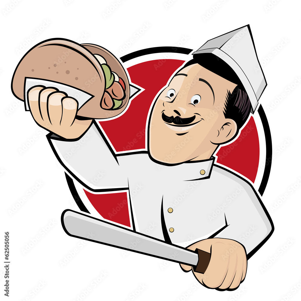 döner symbol icon restaurant logo Stock Vector | Adobe Stock