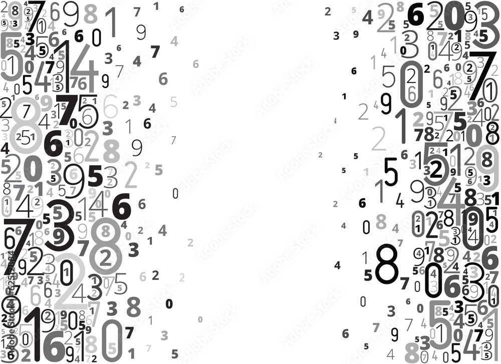 Number background Stock Vector | Adobe Stock