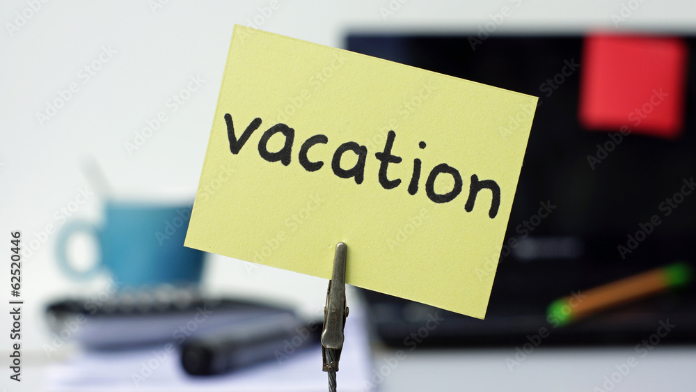 Vacation office Stock Photo | Adobe Stock