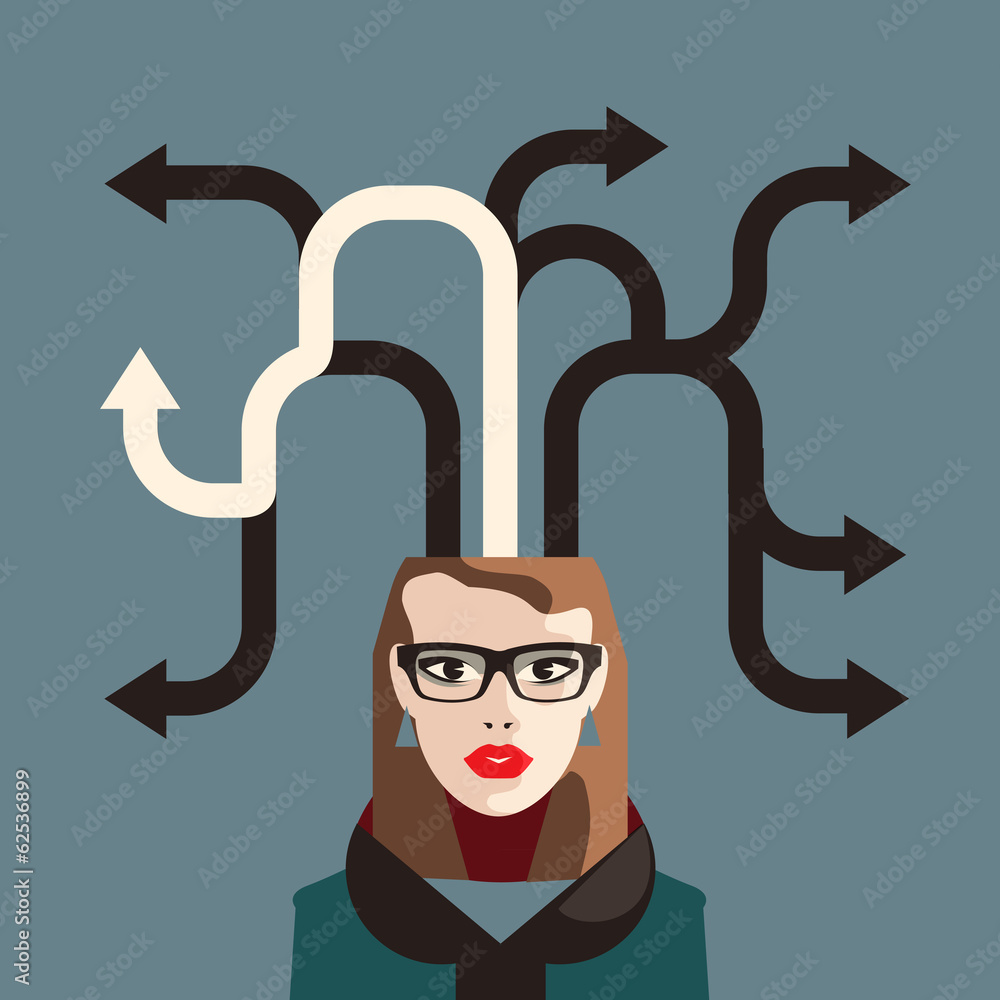 Thoughts. Vector format Stock-Vektorgrafik | Adobe Stock